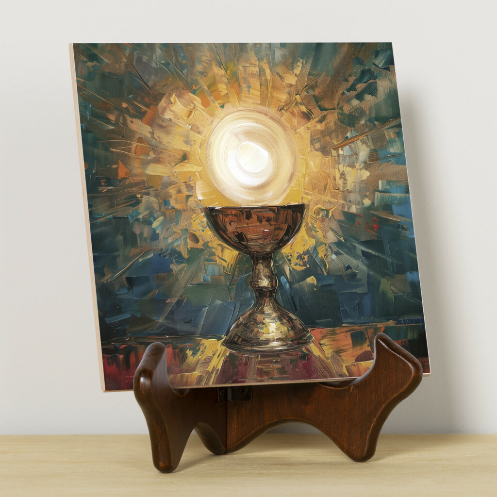 The Holy Eucharist Ceramic Tile - Good Catholic